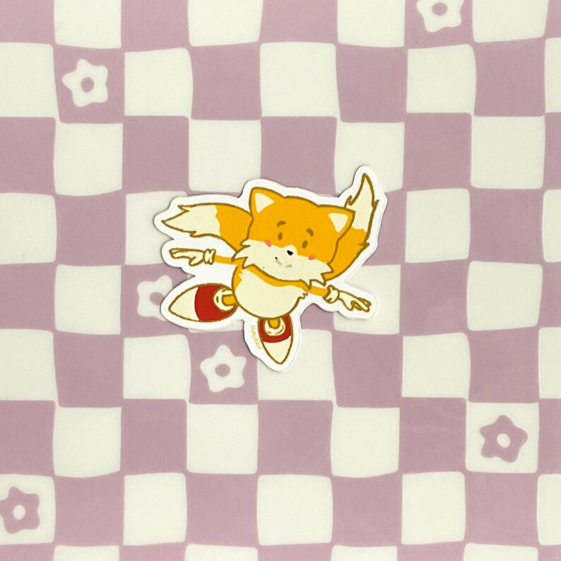 2" Tails Sticker | Sonic the Hedge Hog Stickers - Etsy