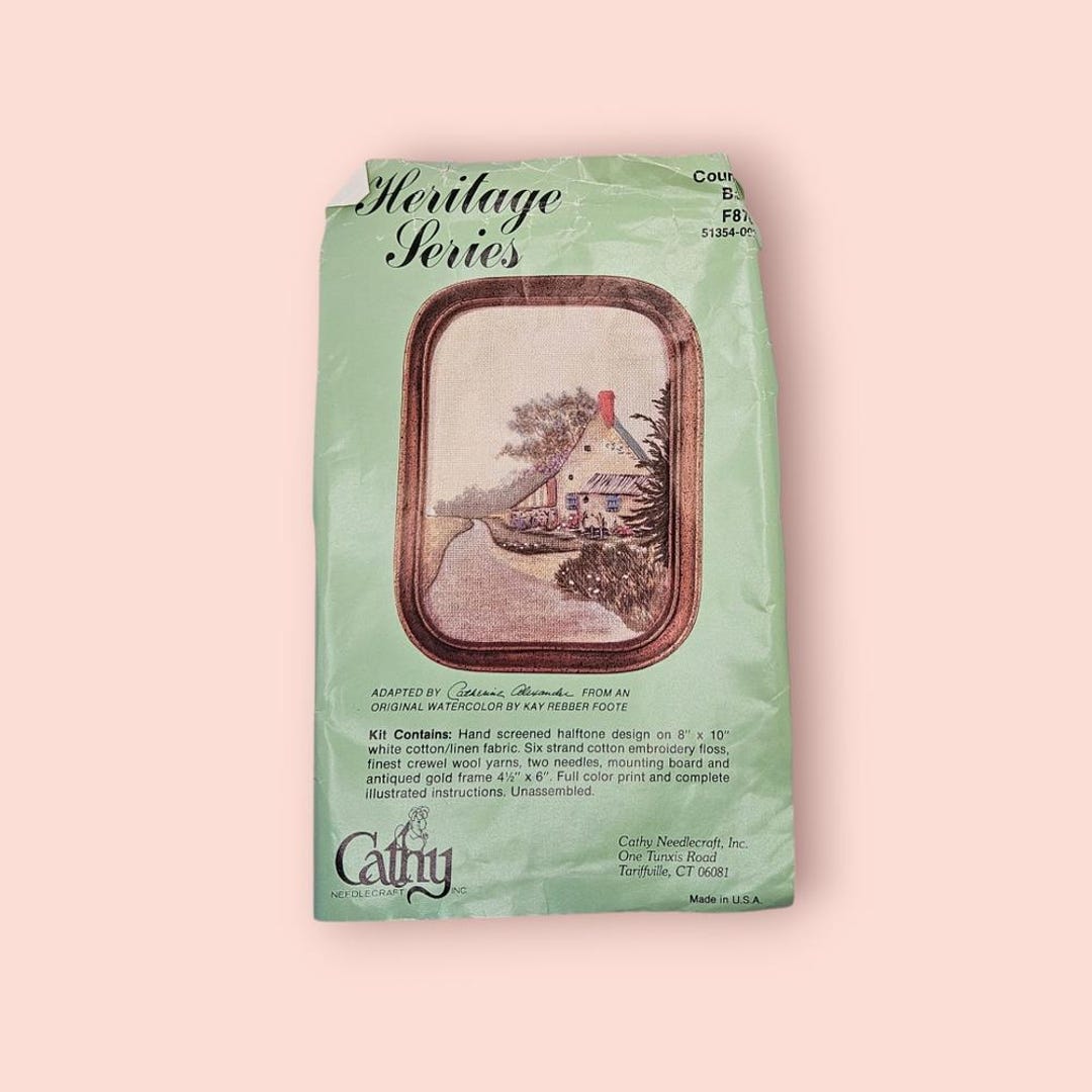 Cathy Needle Craft Heritage Series Crewel Needlepoint Vintage Kit ...