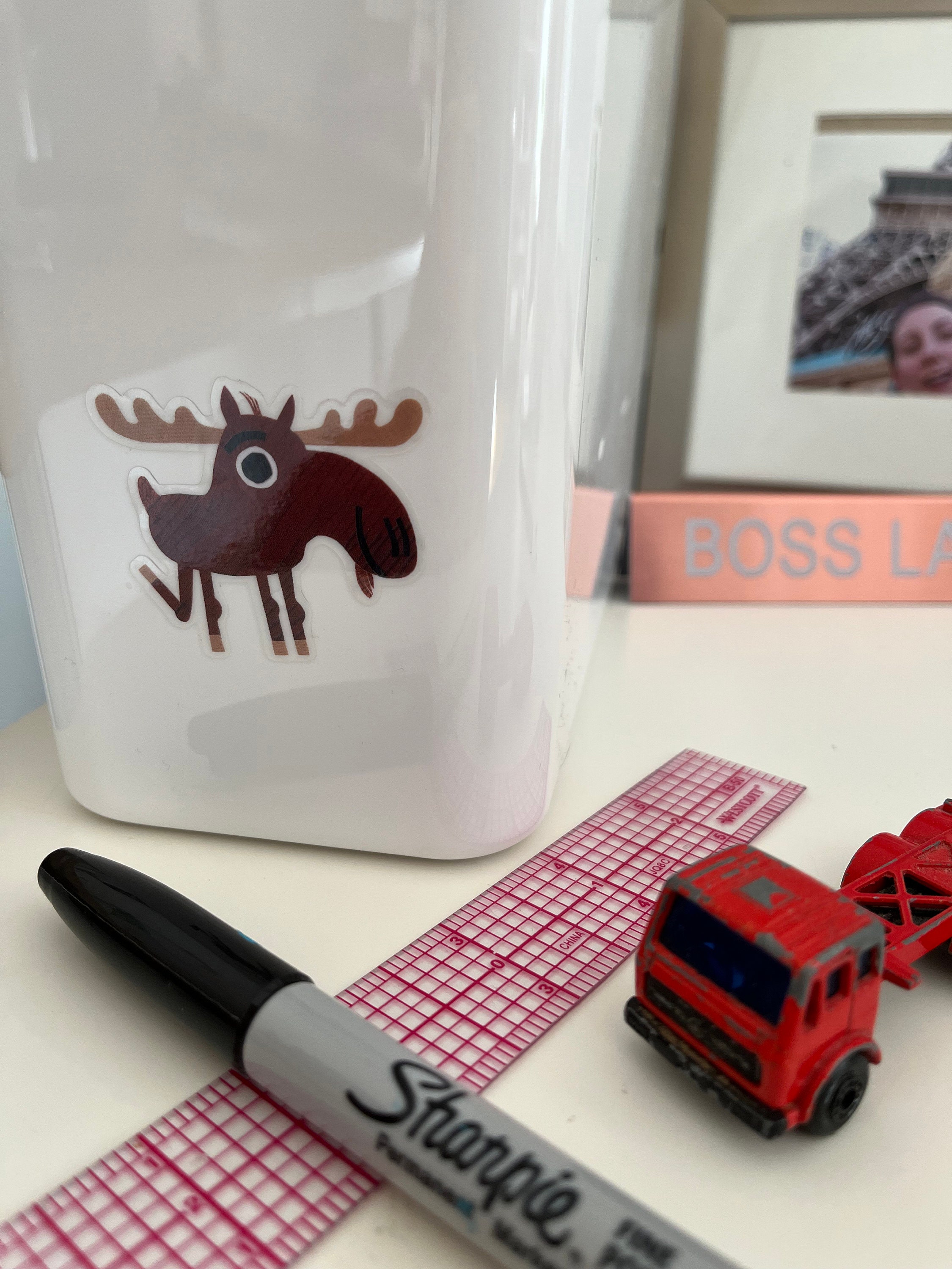 Moose Vinyl Sticker Decal for Laptop, Phone, Water Bottle Animal ...