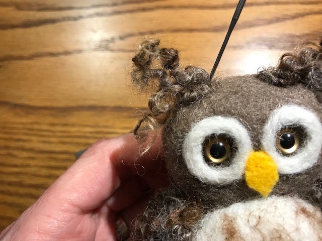 Curly Owl Needle Felting Kit - Etsy
