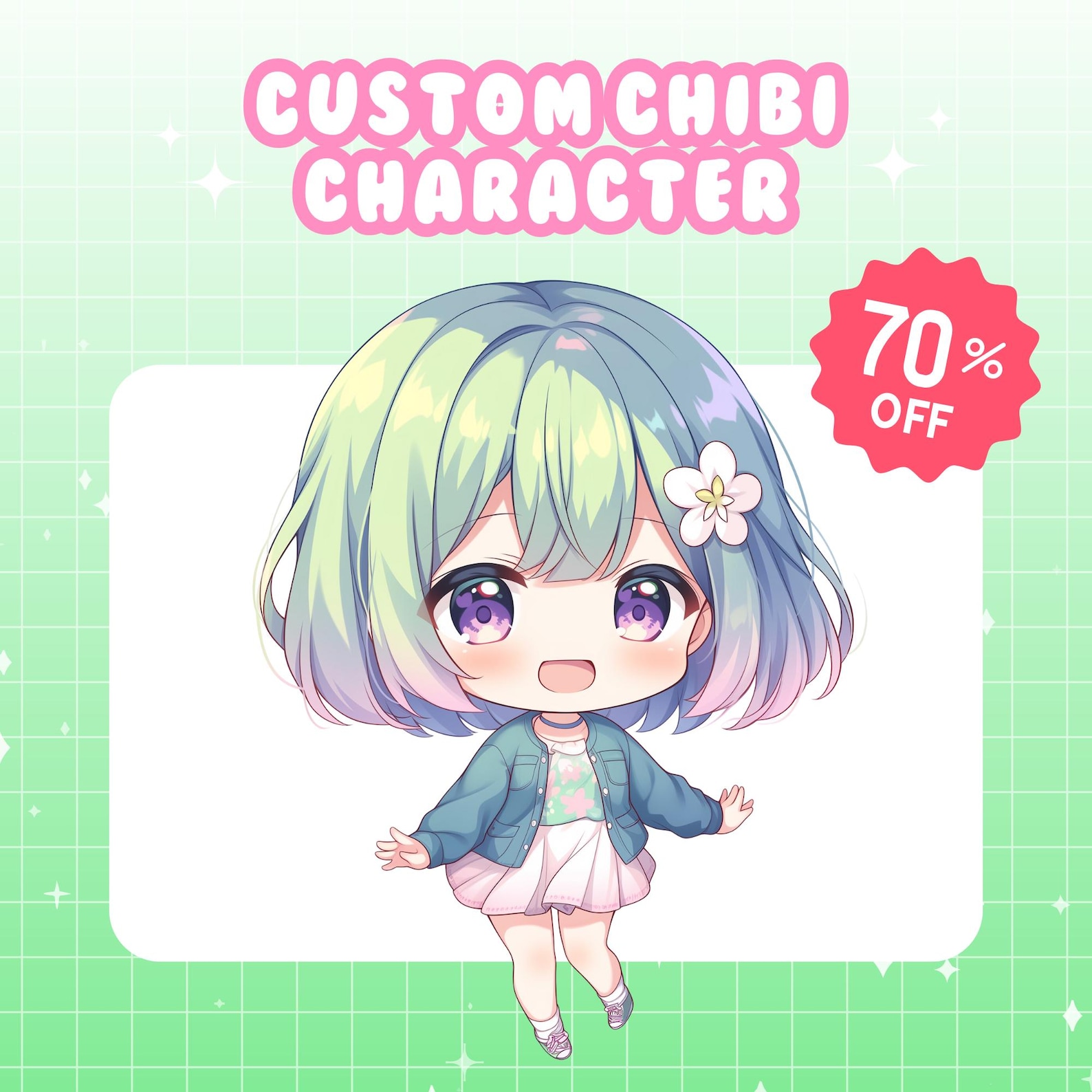 Custom Chibi Character, Icon Chibi, Full Body Chibi, Anime Chibi, Cute ...