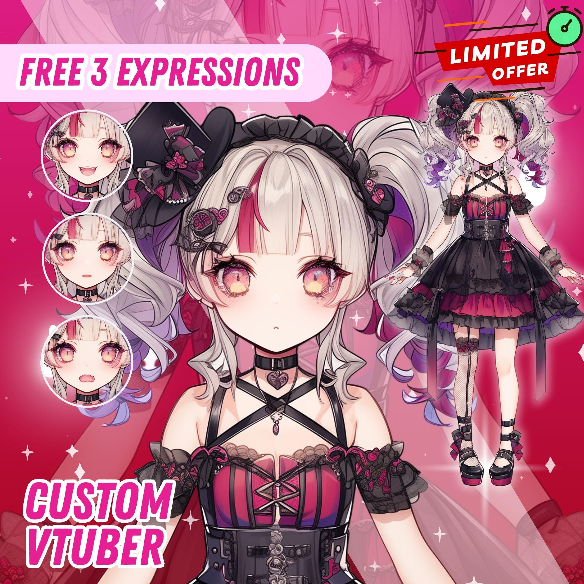 CUSTOM VTUBER Rigging MODEL High Quality, Live 2D Vtuber Model, Vtuber ...