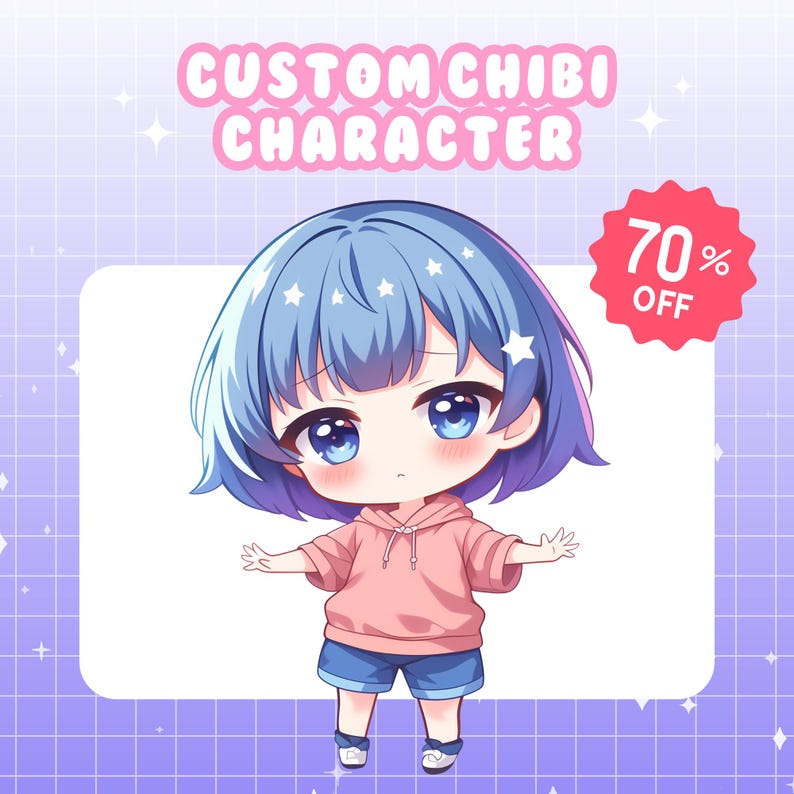 Custom Chibi Character, Icon Chibi, Full Body Chibi, Anime Chibi, Cute ...