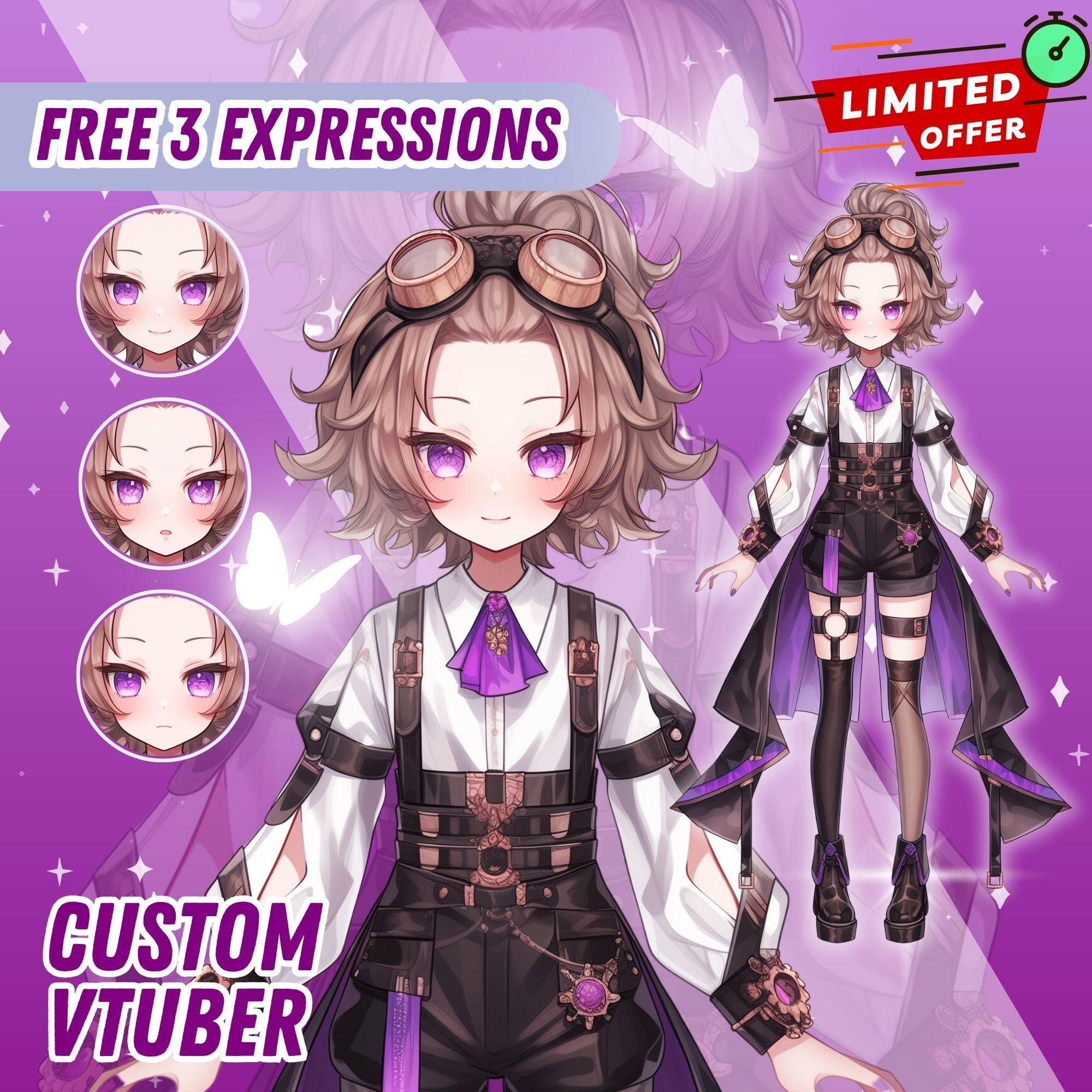 CUSTOM VTUBER Rigging MODEL High Quality, Live 2D Vtuber Model, Vtuber ...