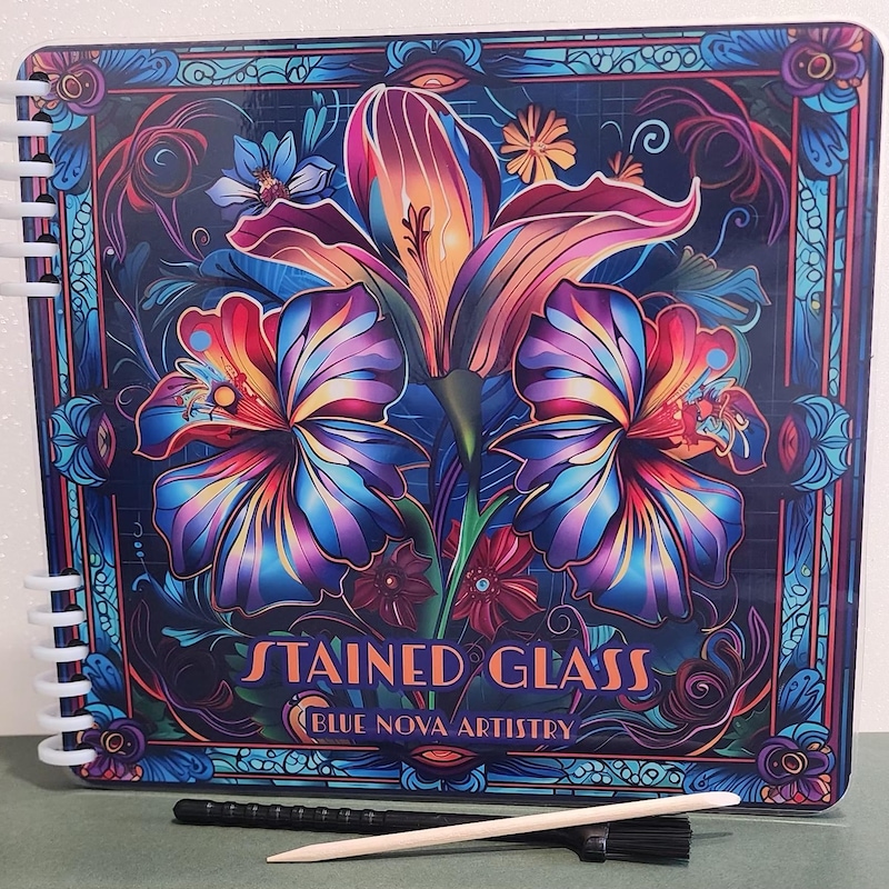 Scratch Art Coloring Book - Etsy