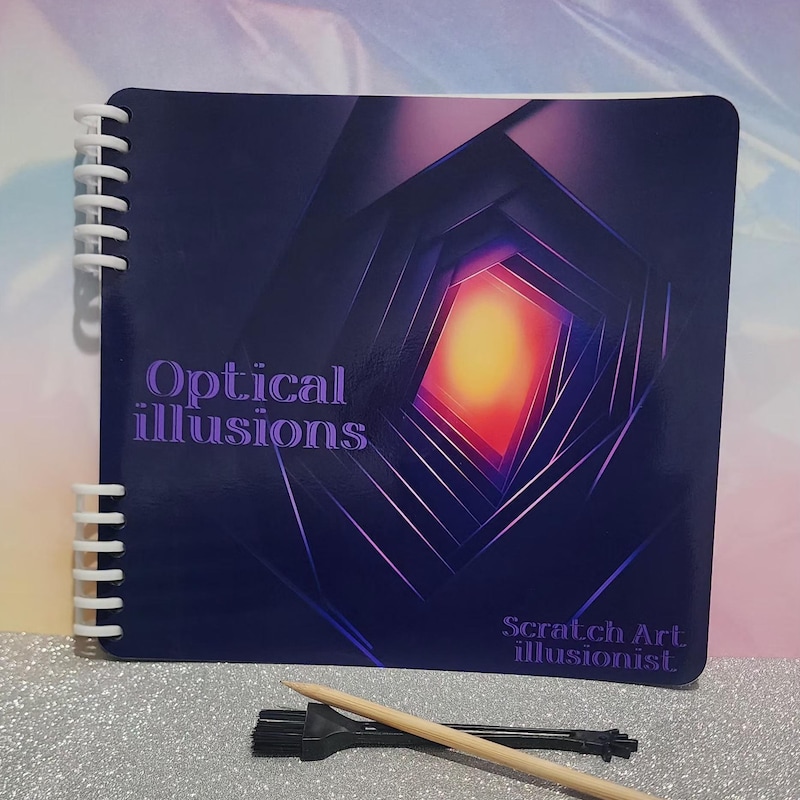 Scratch Art Coloring Book - Etsy