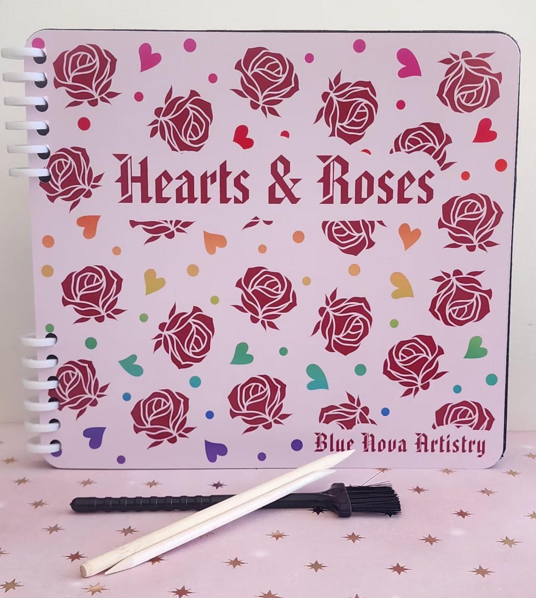 Hearts and Roses Scratch Art Book. Easy Bold and Fun. - Etsy