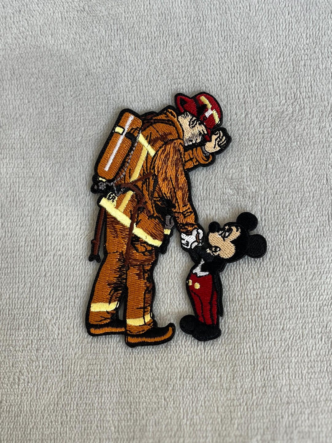 Mickey Mouse and Firefighter Patch | Gratitude Disney Iron-on ...