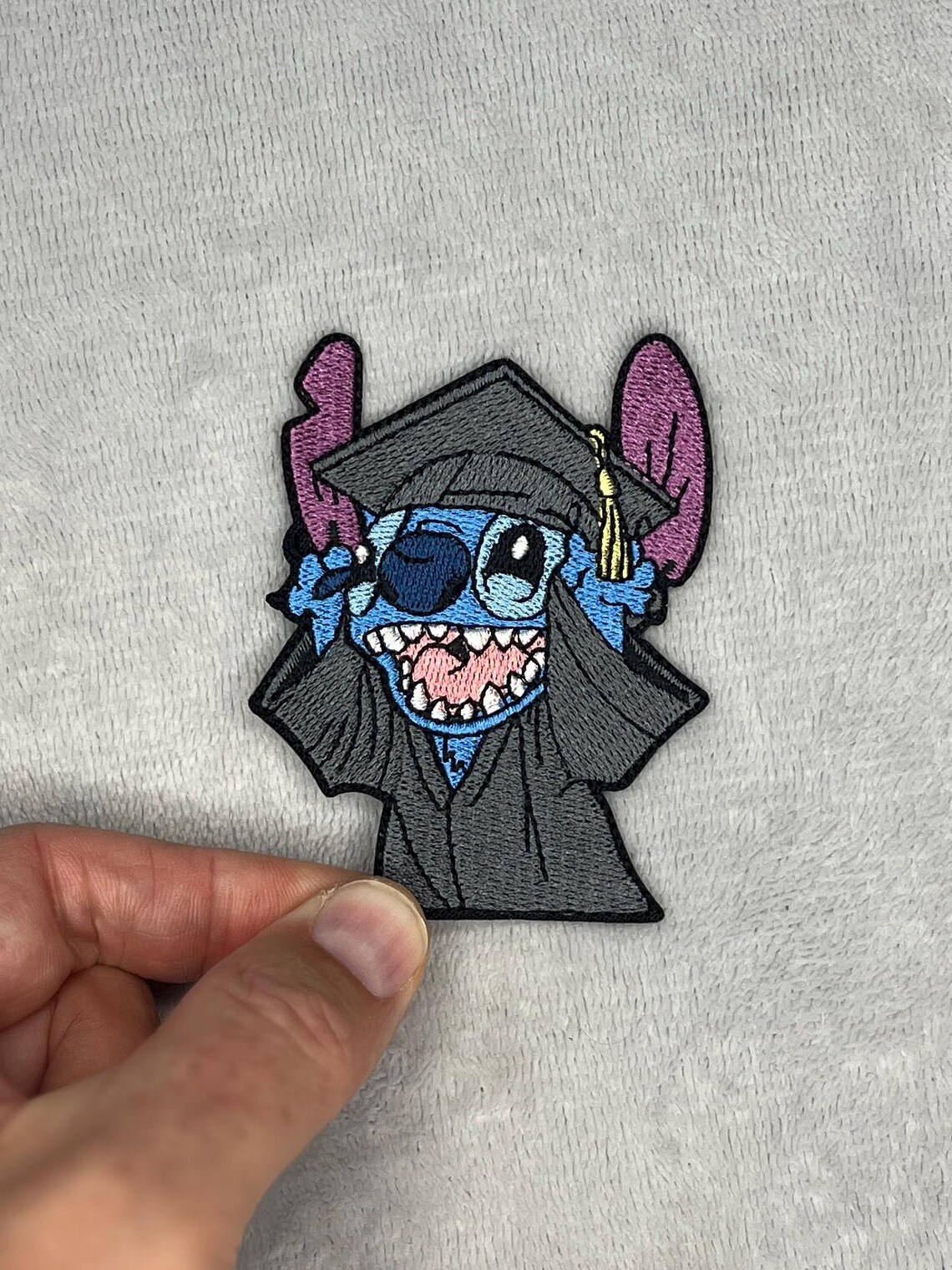 Graduation Stitch Patch | Embroidered Iron-on | Cap and Gown Design - Etsy
