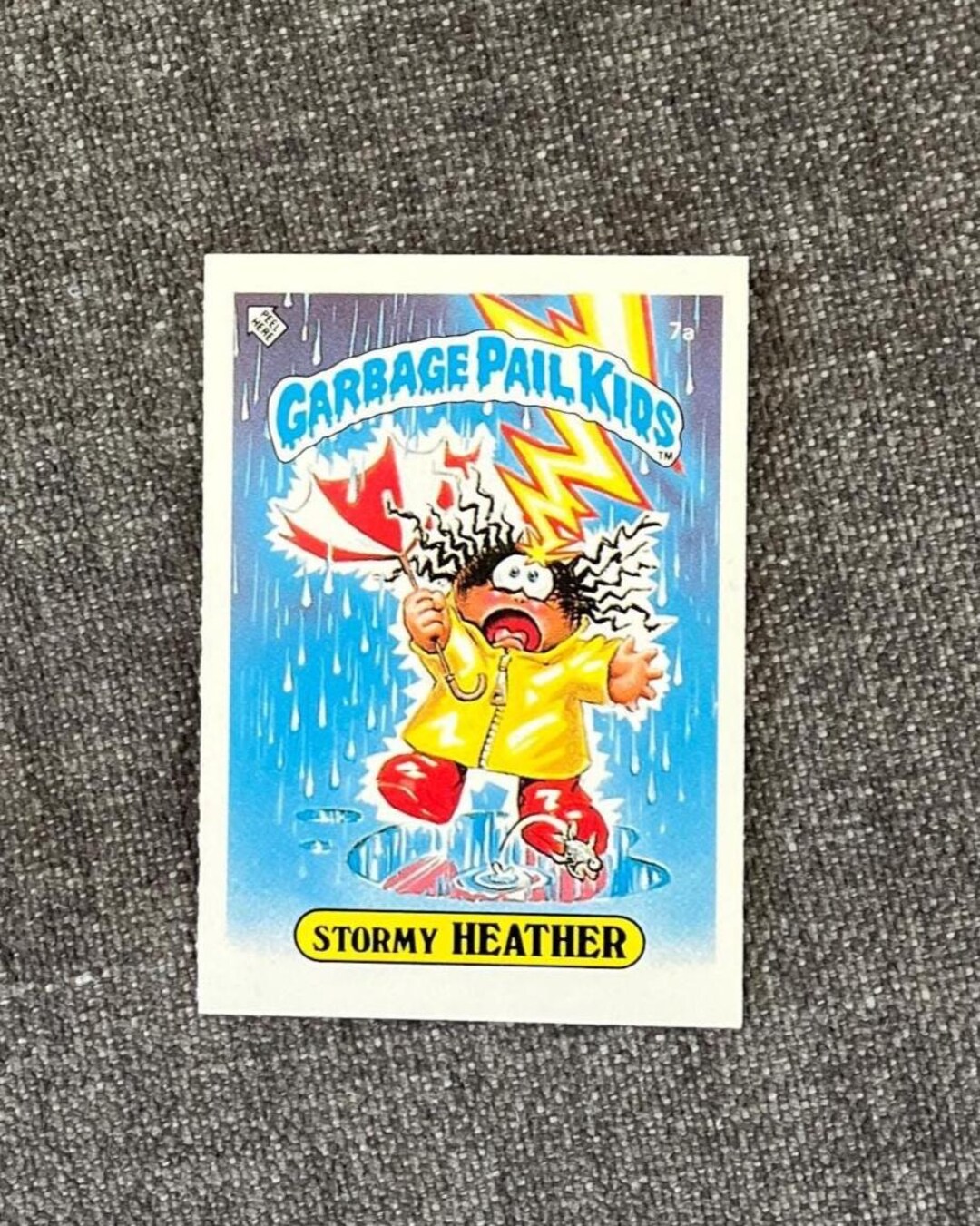 1986 Garbage Pail Kids Card | STORMY HEATHER 7a | UK Mini Trading Card ...