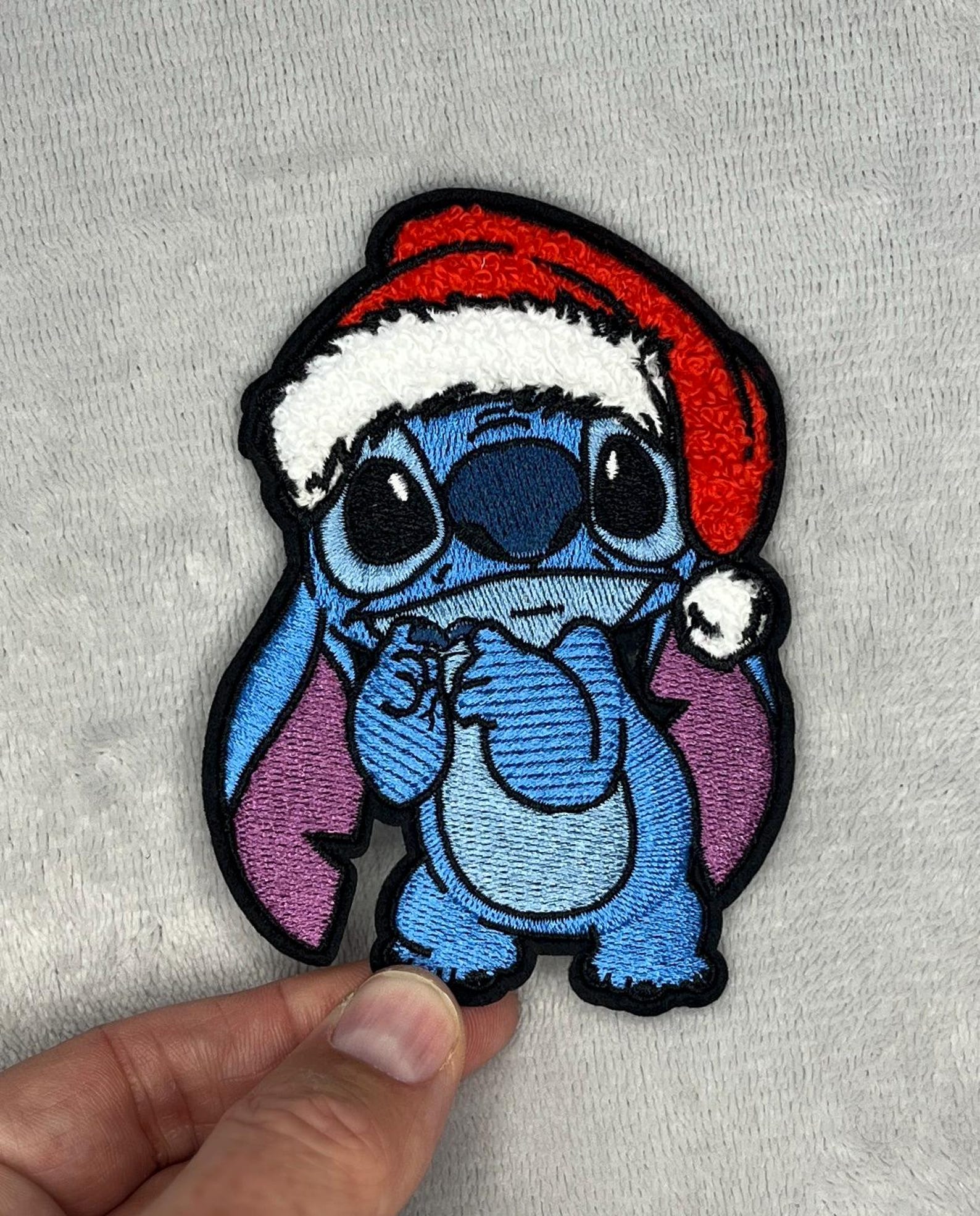 Stitch Santa Hat Patch | Christmas Stitch Embroidered Patch | Holiday ...
