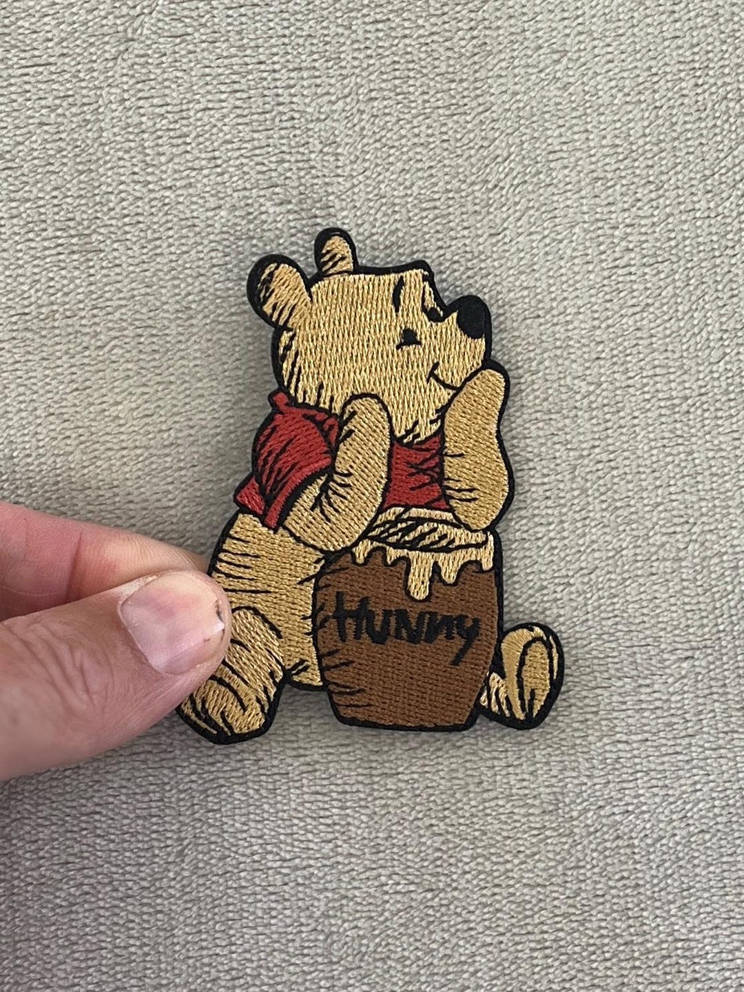 Classic Winnie the Pooh Patch | 3x2.25 Inch Embroidered Iron-on ...