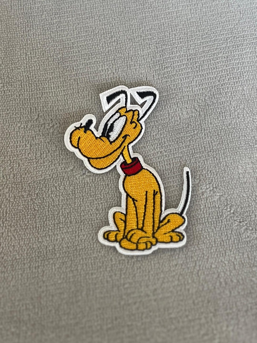 Pluto Iron-on Patch | Classic Disney Dog 3x2 Inch Embroidered Patch - Etsy