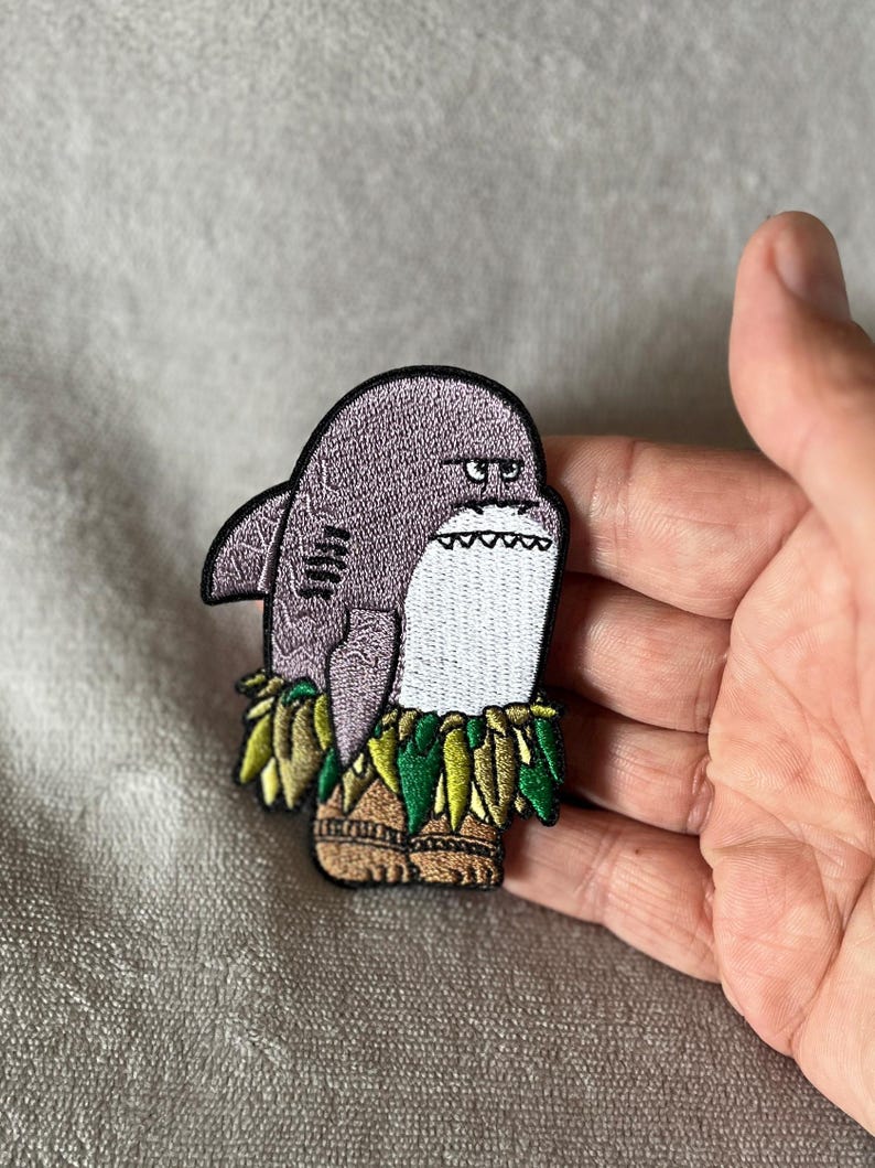 Maui Shark Transformation Embroidered Patch | Disney Moana Iron-on ...