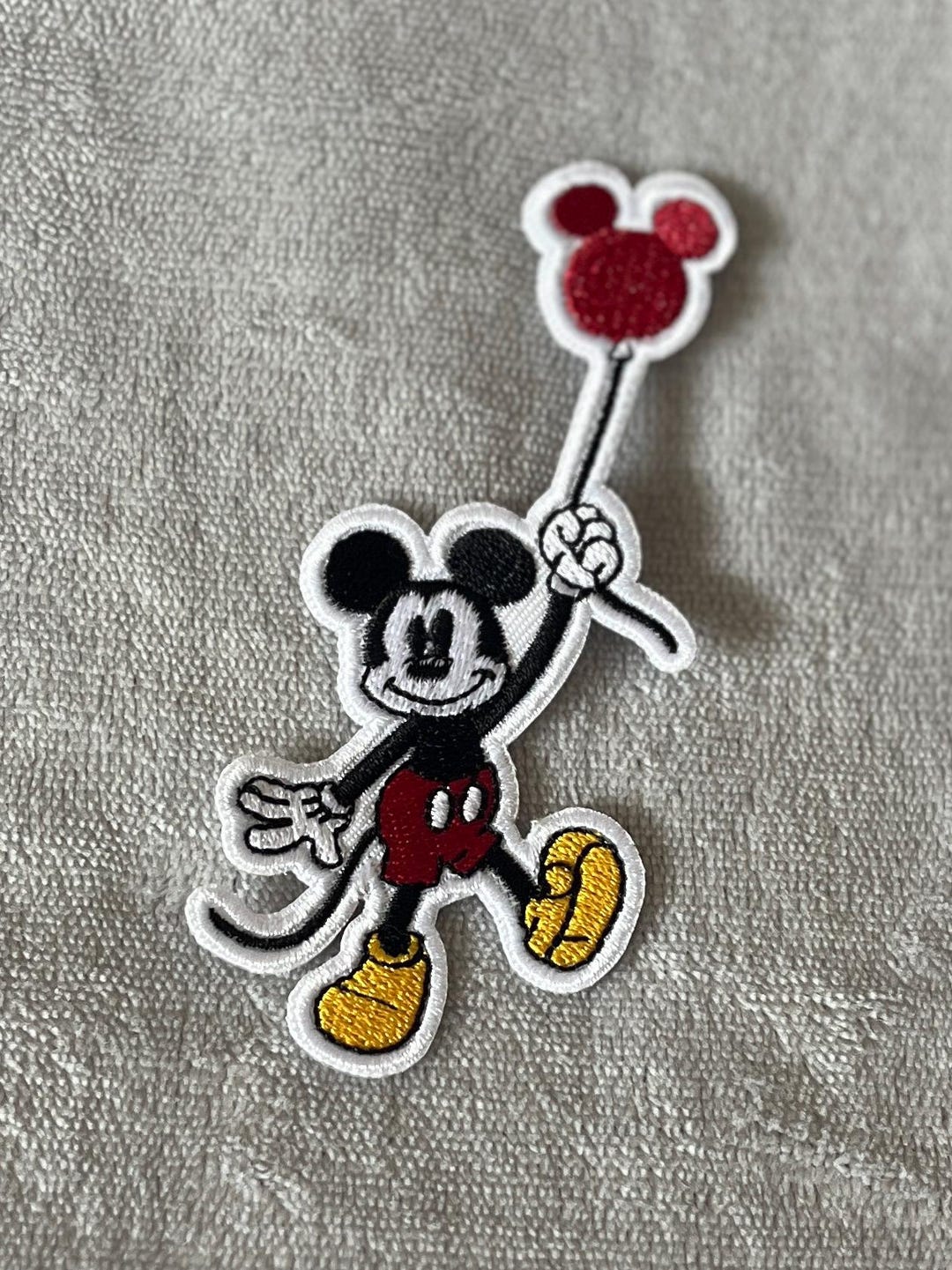 Vintage Mickey Mouse Balloon Patch | Classic Disney Embroidered Iron-on ...