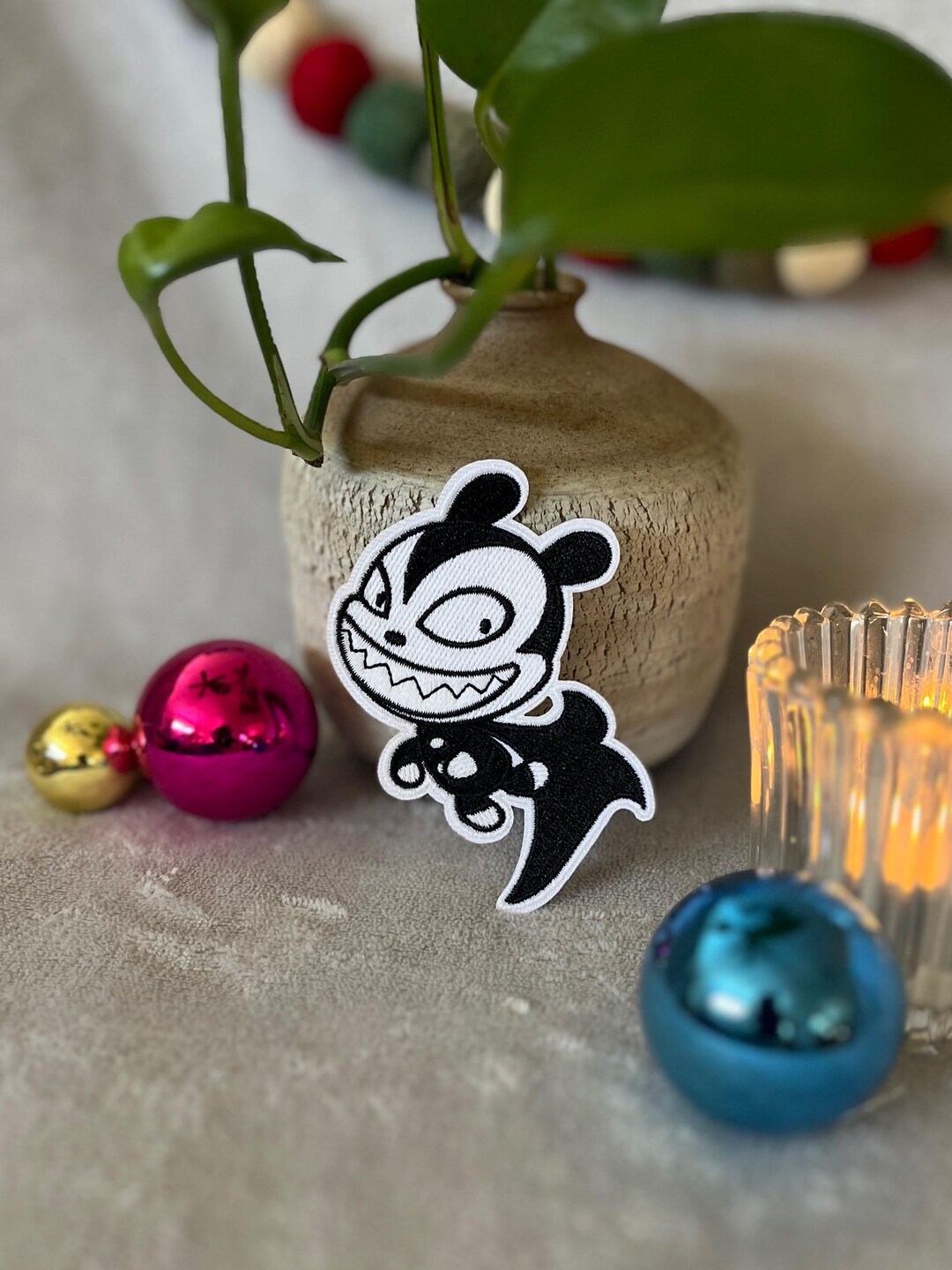 Glow-in-the-dark Vampire Teddy Embroidered Patch - Nightmare Before ...