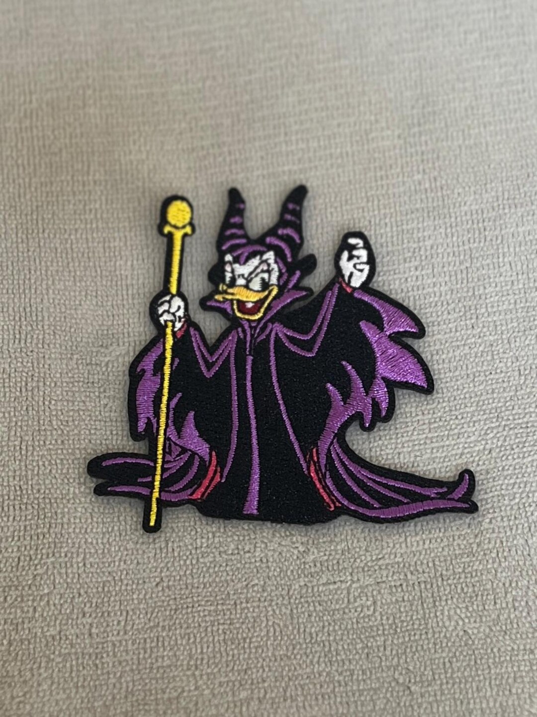 Daisy Duck as Maleficent Patch | Disney Villains | 3x3 Inch Iron-on ...