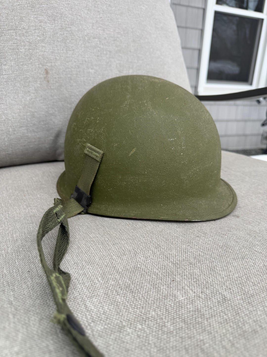 Vintage WWII U.S. Army M1 Steel Helmet With Original Camouflage Liner ...