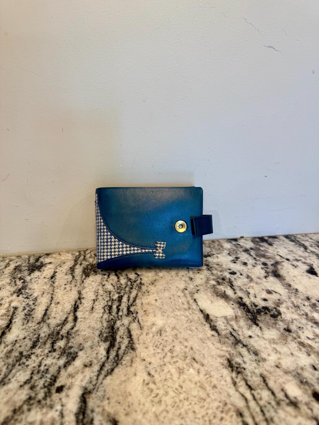 Vintage Lady Buxton Convertible Del Mar Hide Blue Wallet With Secret ...