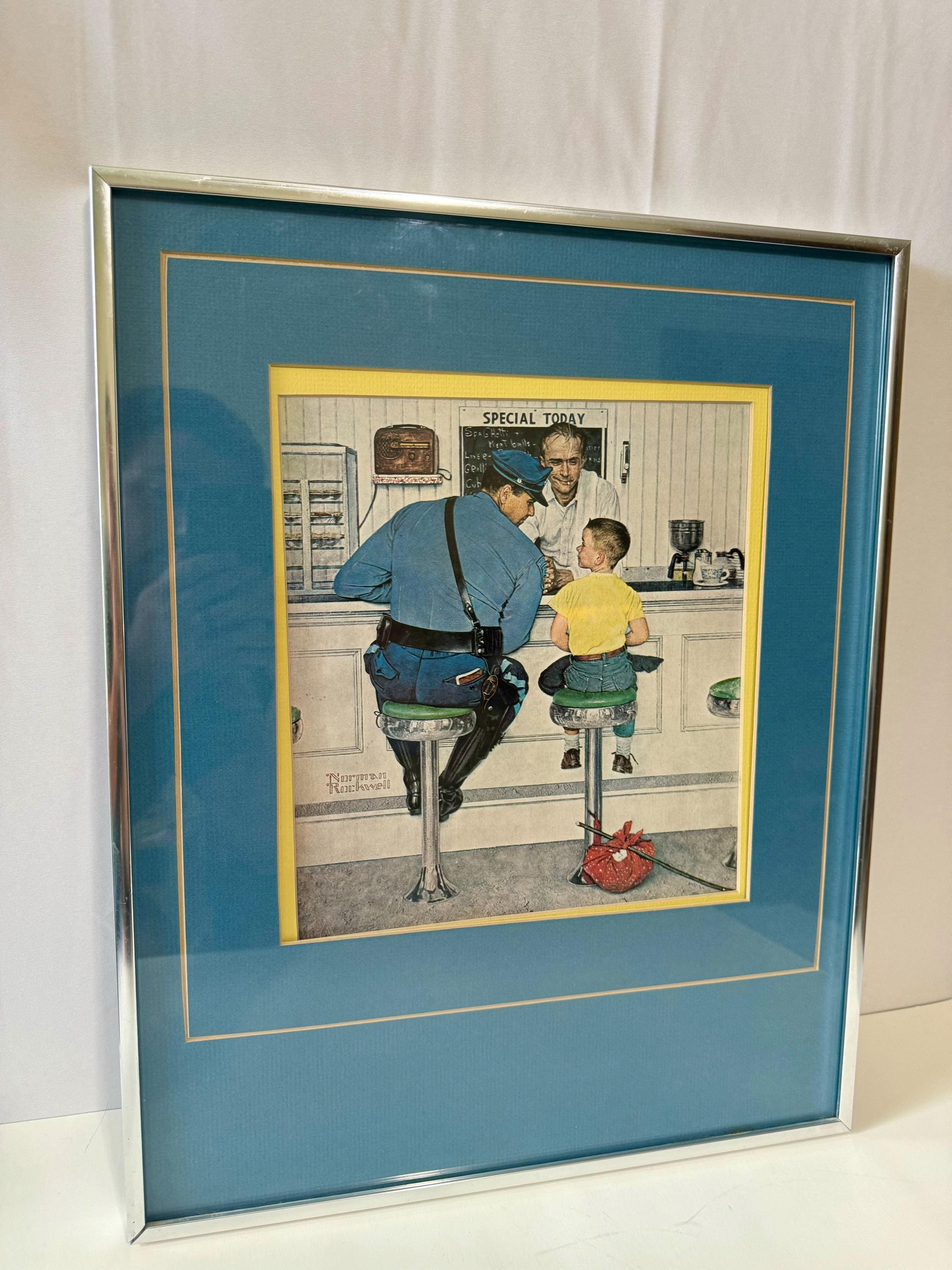 The Runaway, Norman Rockwell Painting Print 1958 in Beautiful Custom ...