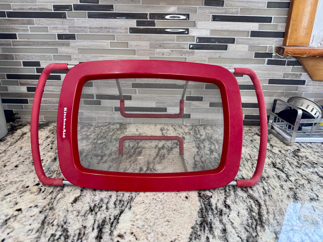 Kitchenaid Expandable Stainless Steel Red Colander/strainer, 16" to 23 ...