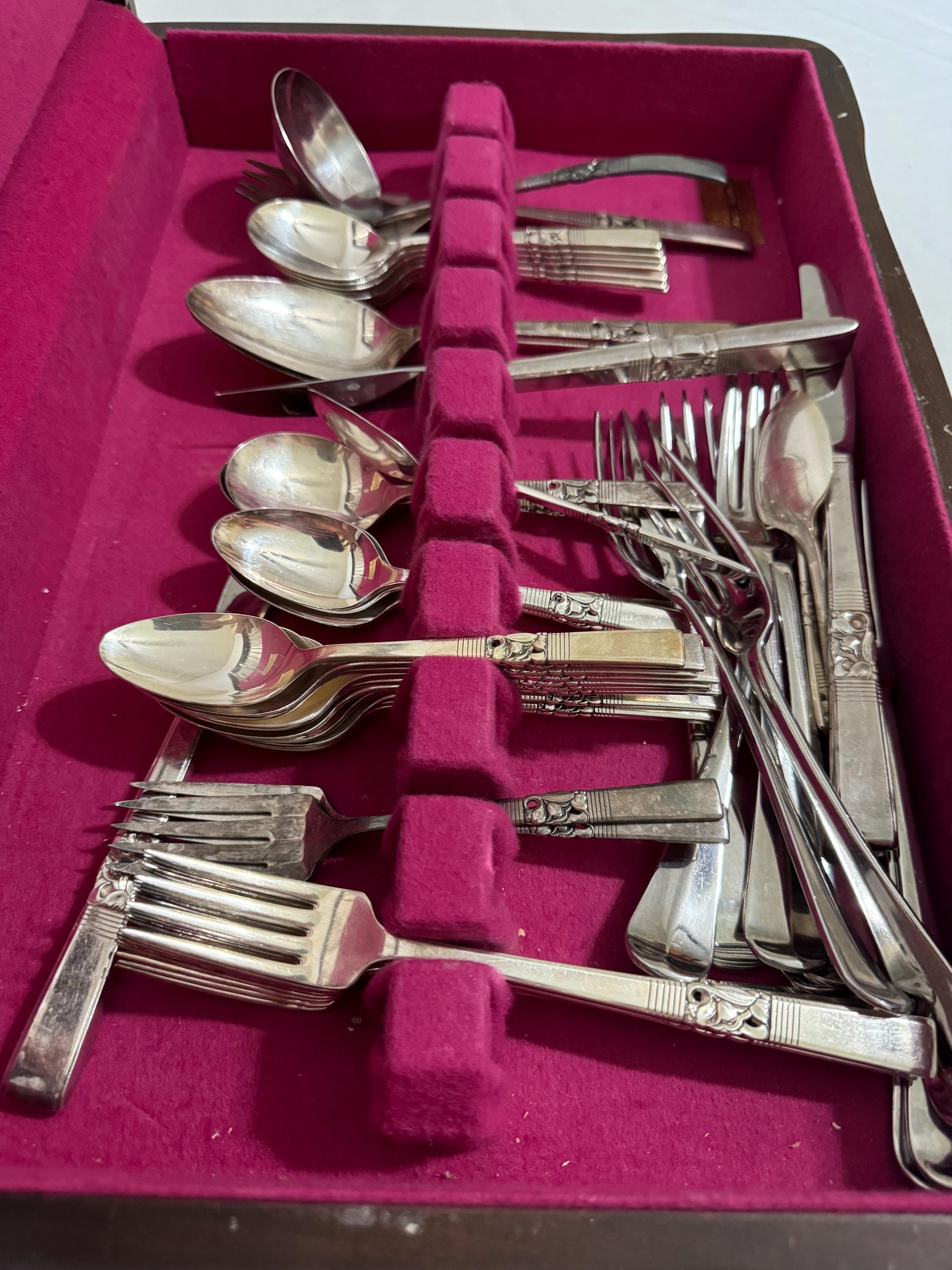 1950s Vintage Community Silverplate Silverware in Original Wood Case - Etsy