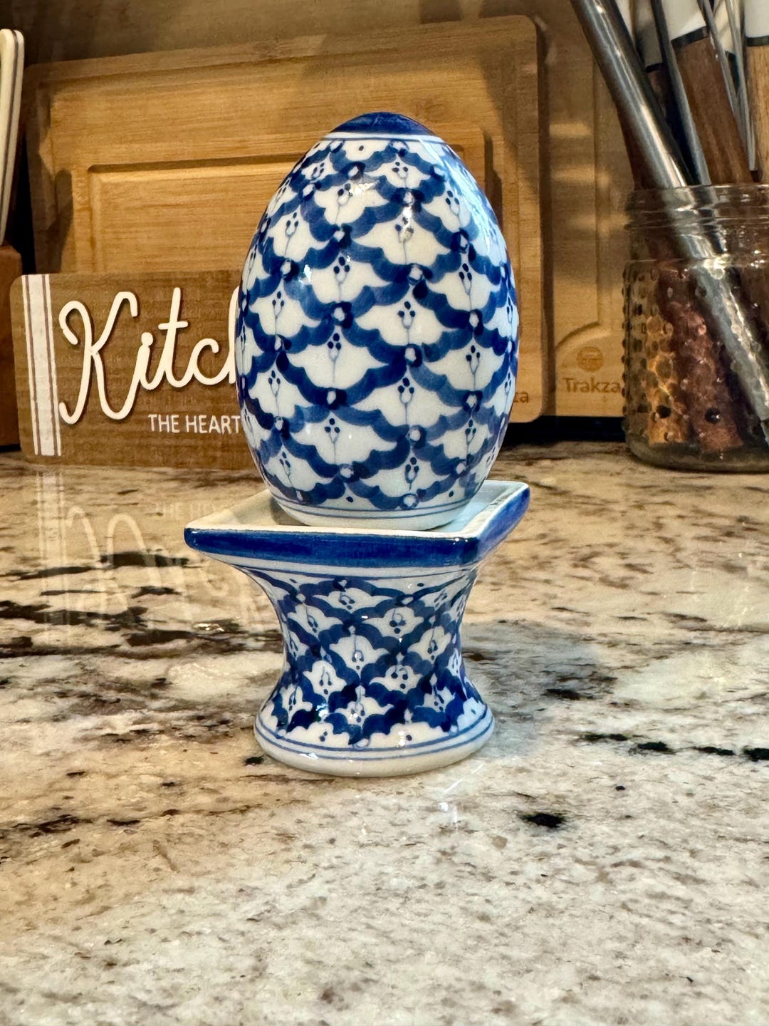 Vintage Oriental Hand Painted Egg Shaped Salt & Pepper Shaker Set - Etsy