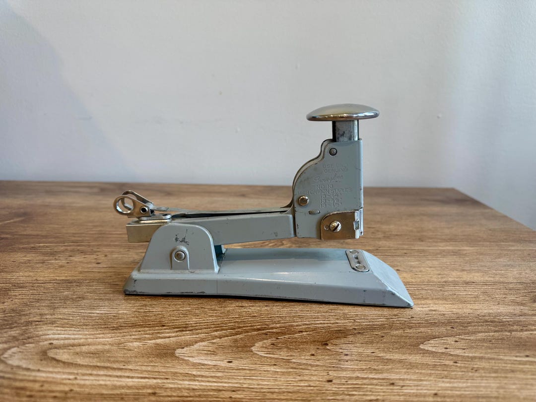 Vintage Swingline Industrial High Carbon Stapler, Model 13 Grey and ...