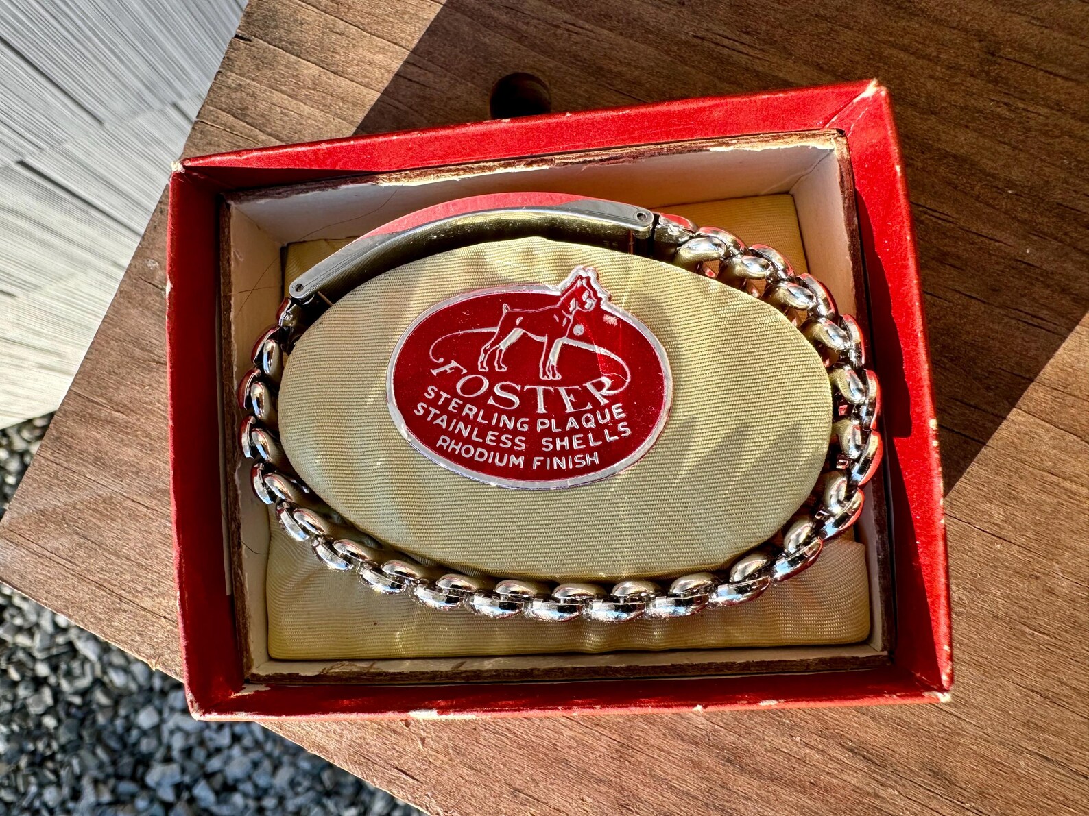 Vintage Foster Sterling Plaque Stainless Shells W/ Rhodium Finish ...