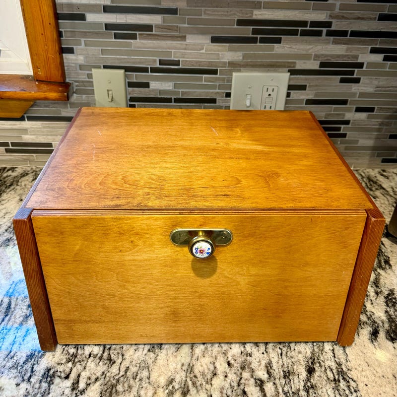 Wooden Bread Box - Etsy