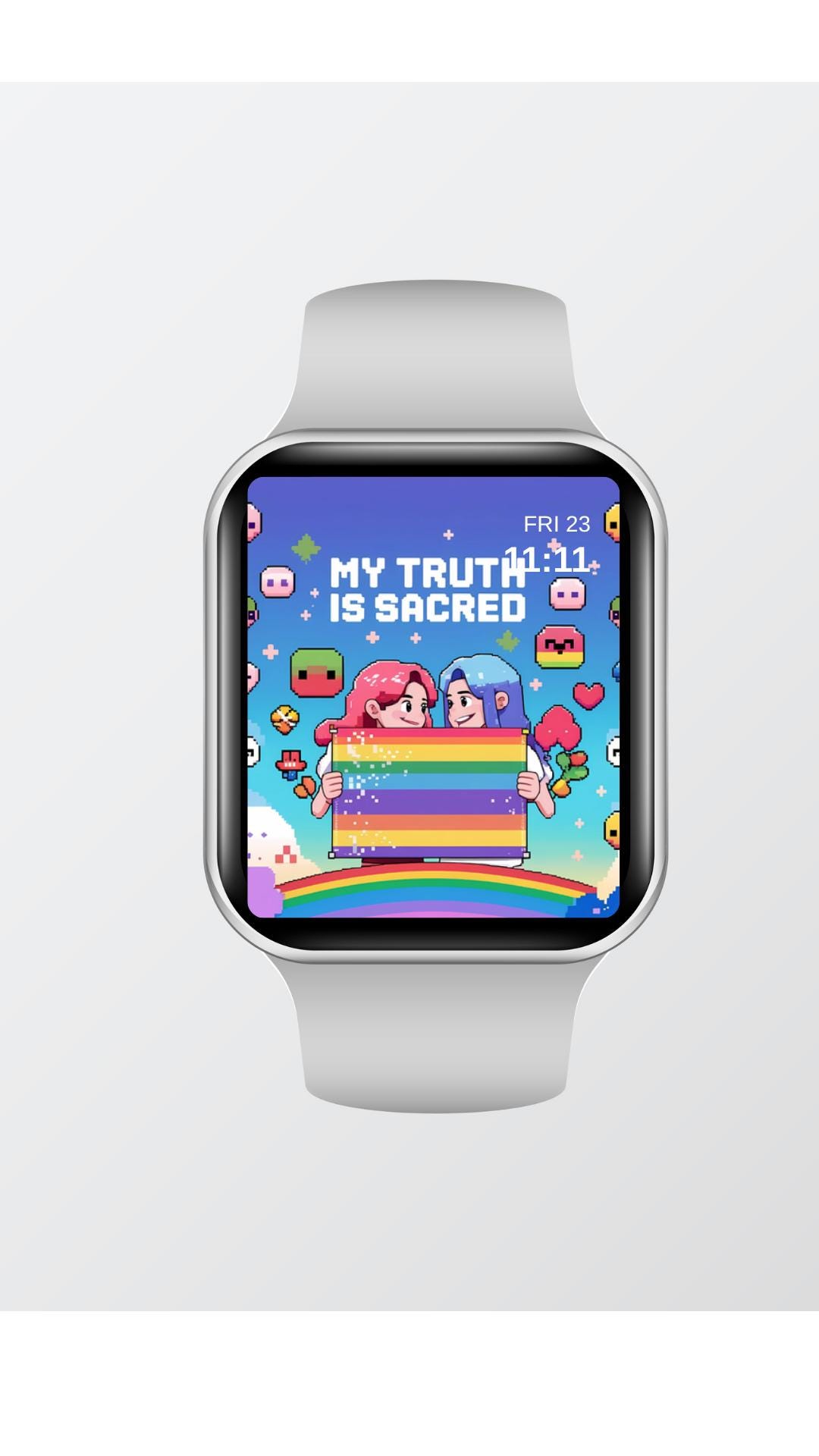 LGBTQ+ Apple Watch Wallpaper | Digital Download Watch Face | My Truth ...