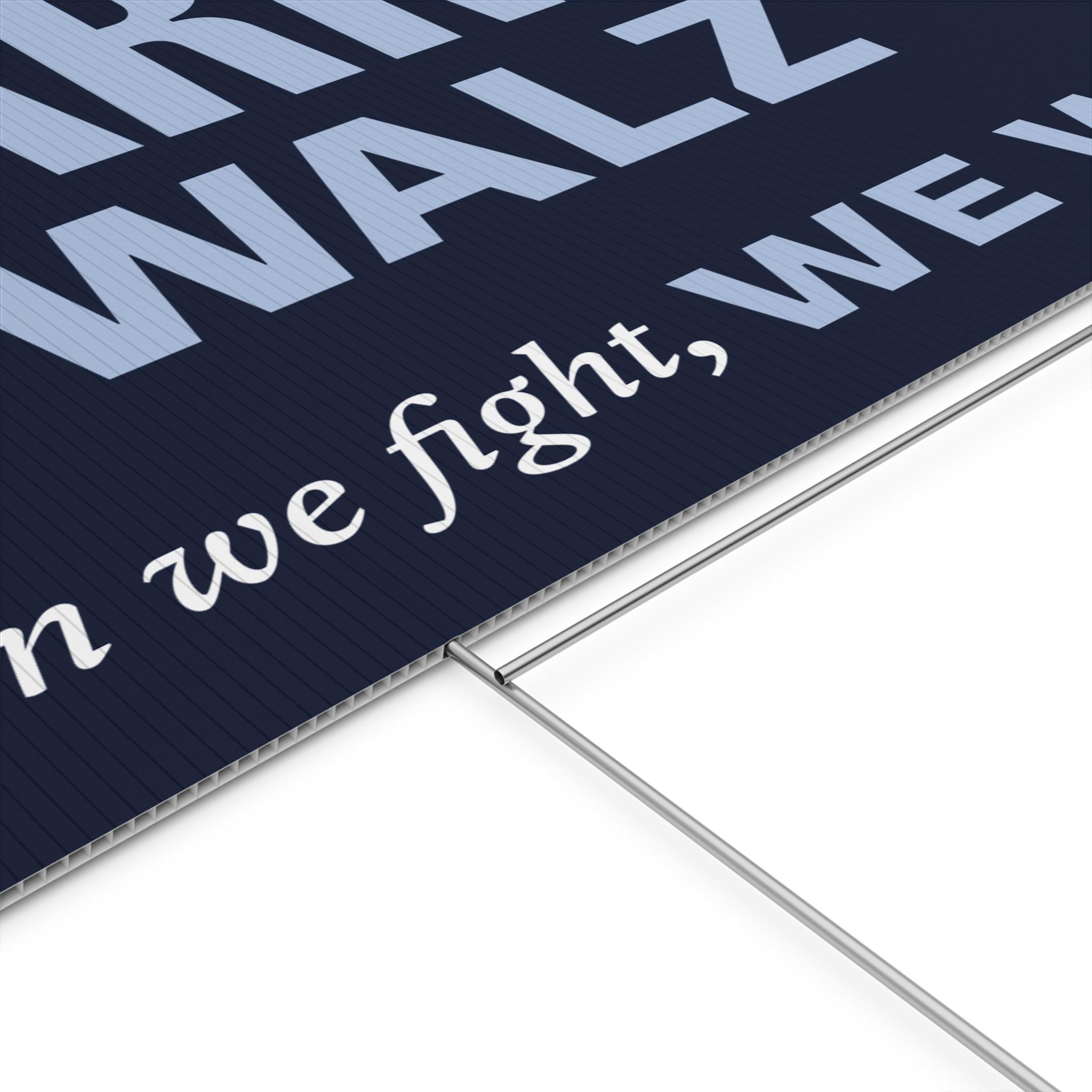 Kamala Harris Walz Plastic Yard Sign, Logo, Two-sided, Outdoor Plastic ...