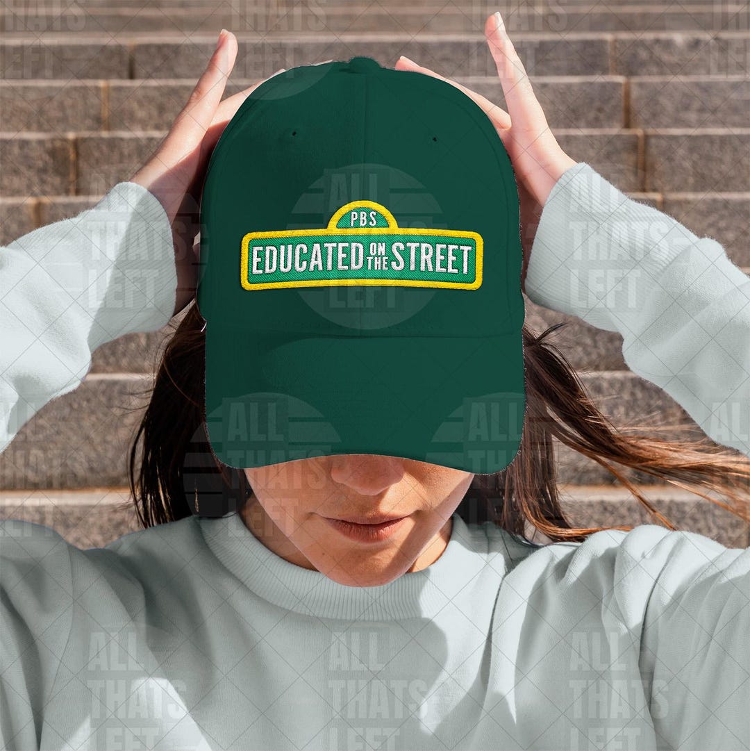 Educated on the Street Embroidered Dad Hat | Fund PBS Cap | Sesame ...