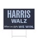 Kamala Harris Walz Plastic Yard Sign, Logo, Two-sided, Outdoor Plastic ...