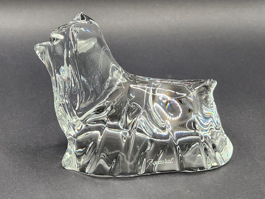 Baccarat Crystal Yorkshire Terrier - Etsy