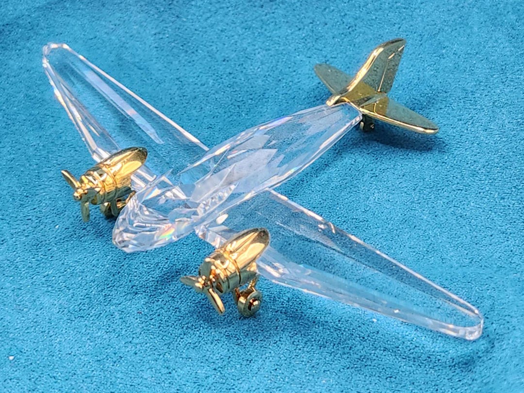 Swarovski Crystal Journeys Collection Airplane - Etsy