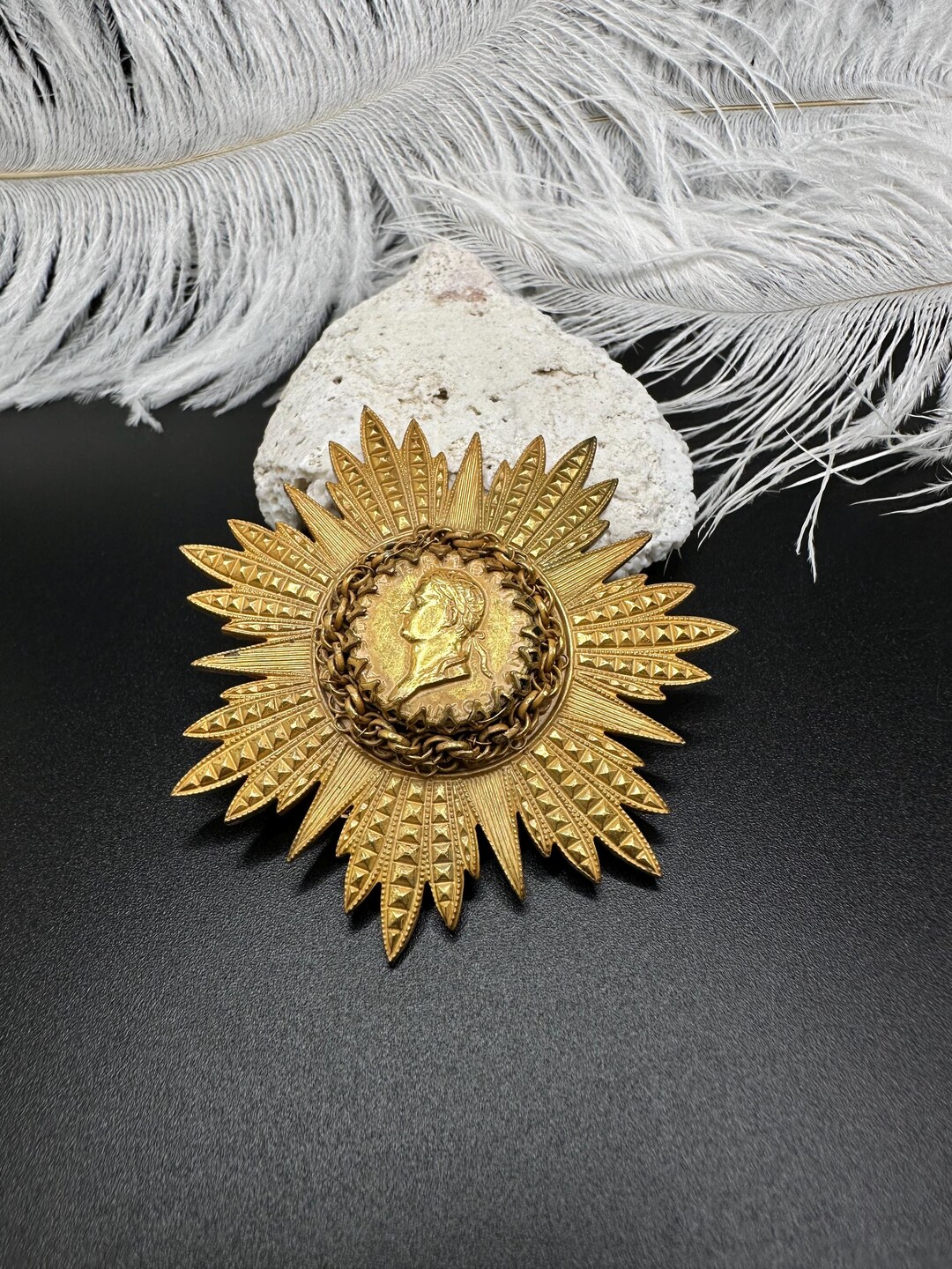 Rare Collectible Vintage Miriam Haskell Coin Brooch/pin. Beautiful ...