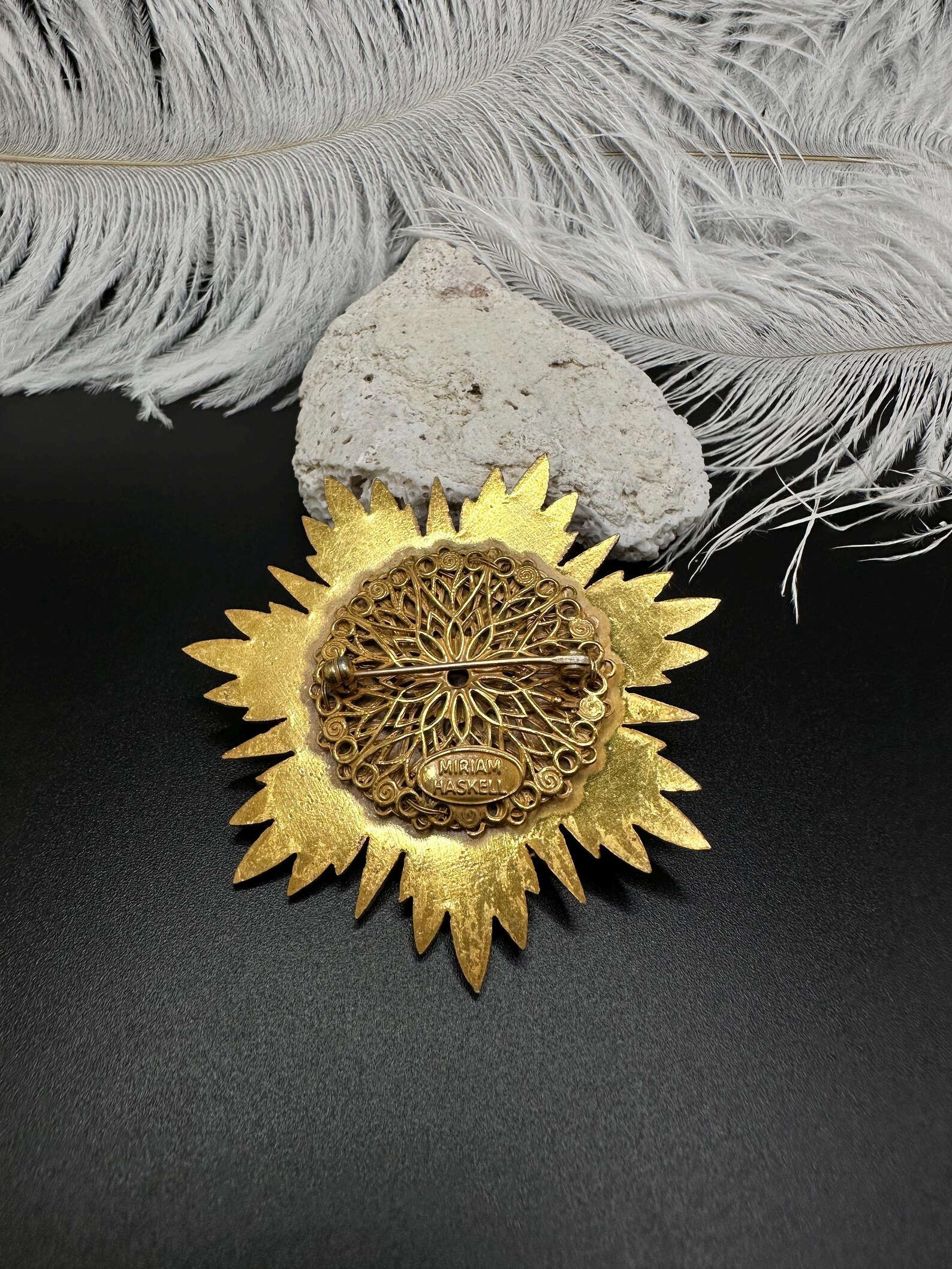 Rare Collectible Vintage Miriam Haskell Coin Brooch/pin. Beautiful ...
