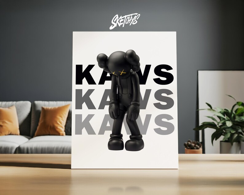 KAWS Art Print Set: Modern Home Decor (digital Download) - Etsy