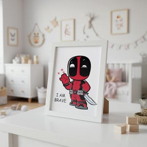 Avengers Superhero Kids Wall Art Set – Motivational Prints, Nursery ...