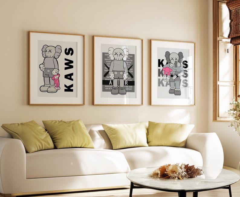 Kaw Poster Set Gray-pink, Hypebeast Toys Posters, Kaw Posters ...