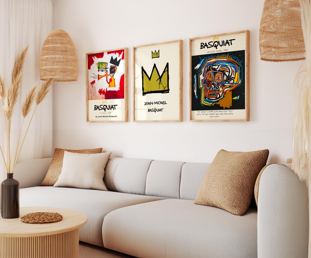 Jean Michel Basquiat Prints, Modern Poster Set of 3, Basquiat Poster ...