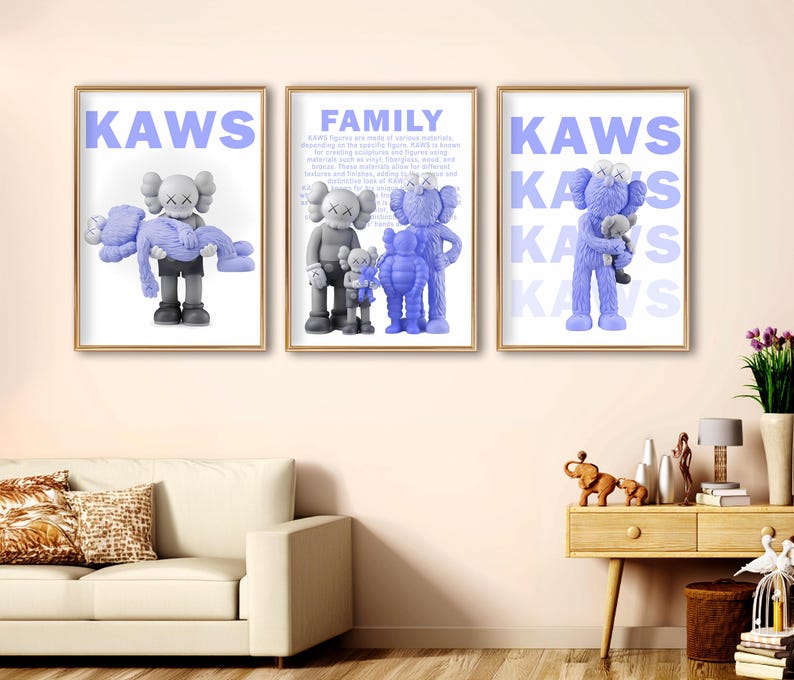 Kaws Poster Set: Blue Hypebeast Toys Prints (digital Download) - Etsy