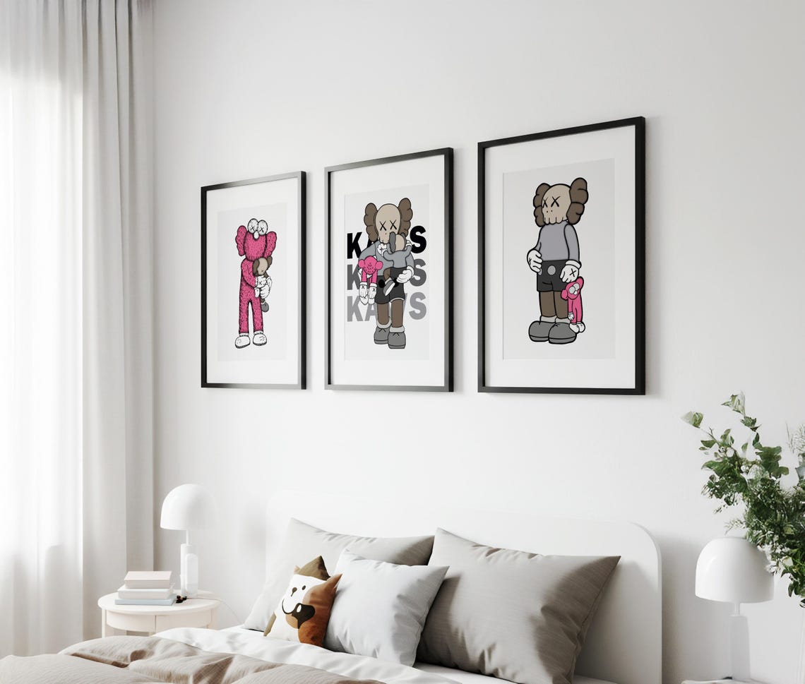 Kaws Poster Set: Hypebeast Toys, Kids Room Decor (digital Download) - Etsy