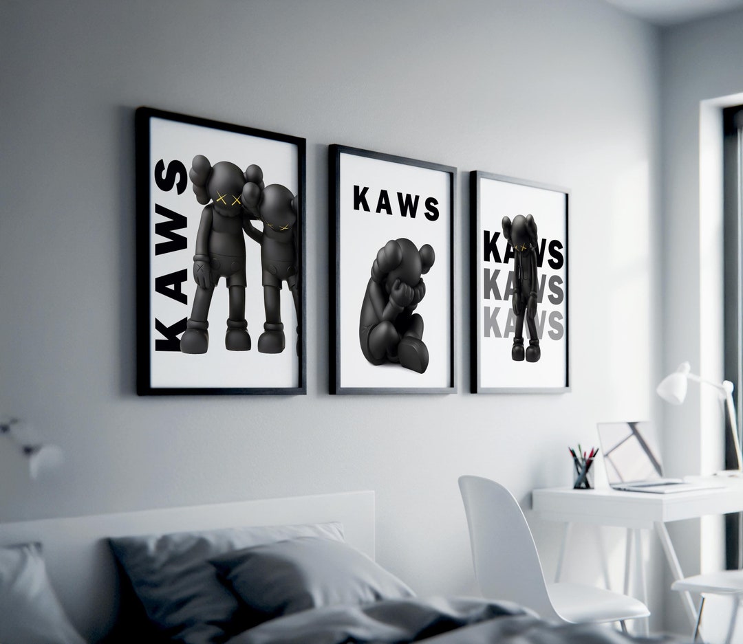 KAWS Poster Set | Hypbeast Toys Digital Prints | Kids Room Instant ...