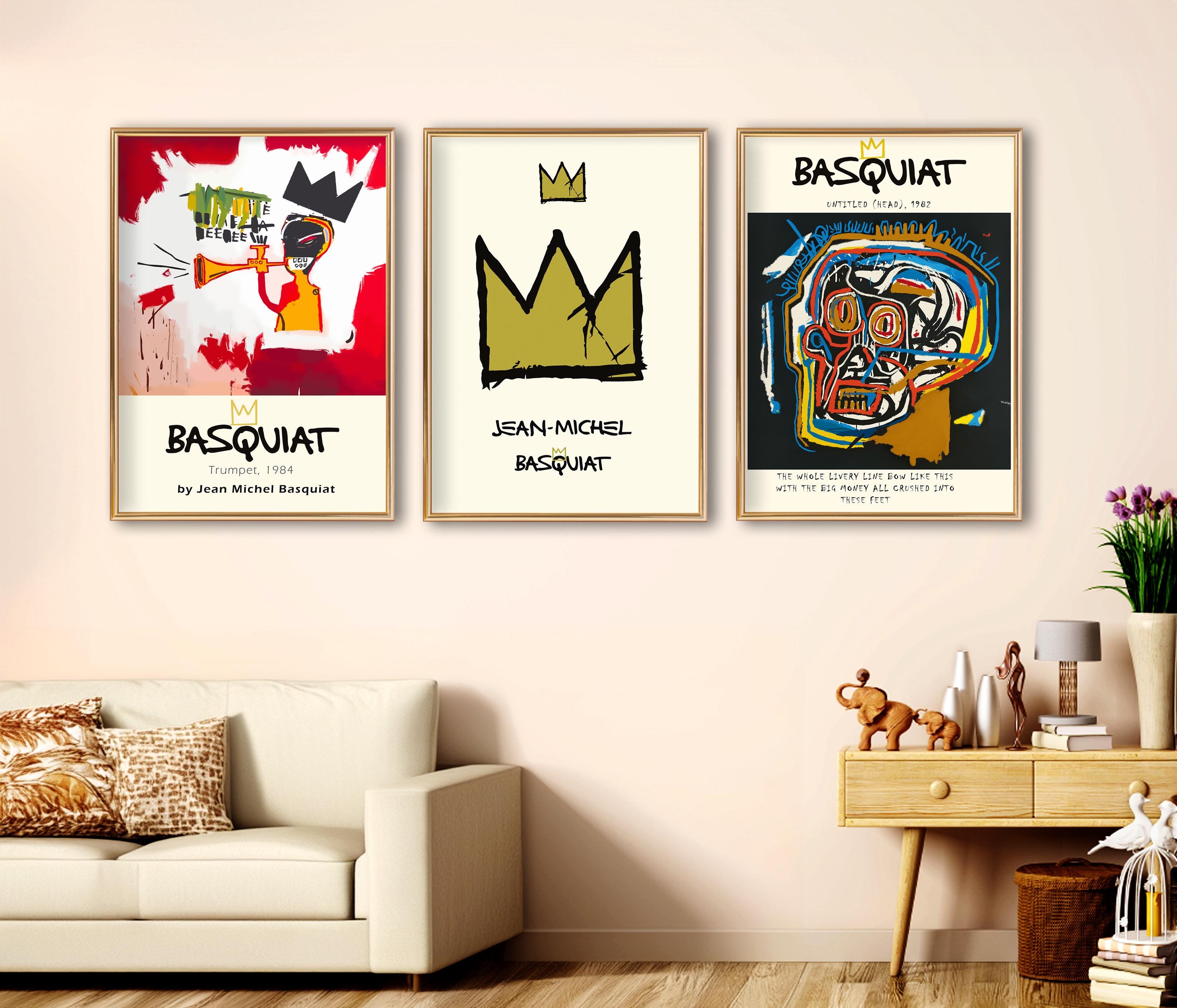 Jean Michel Basquiat Prints, Modern Poster Set of 3, Basquiat Poster ...