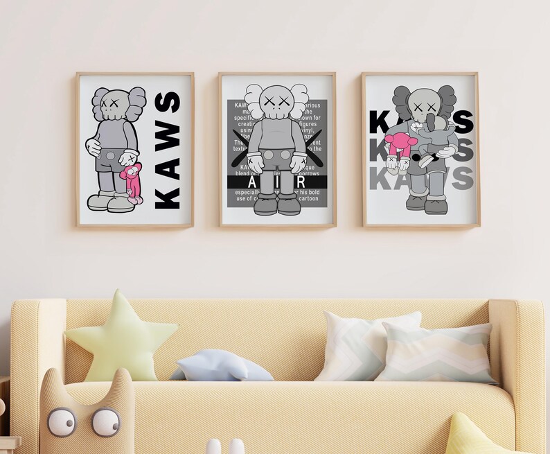 Kaw Poster Set Gray-pink, Hypebeast Toys Posters, Kaw Posters ...