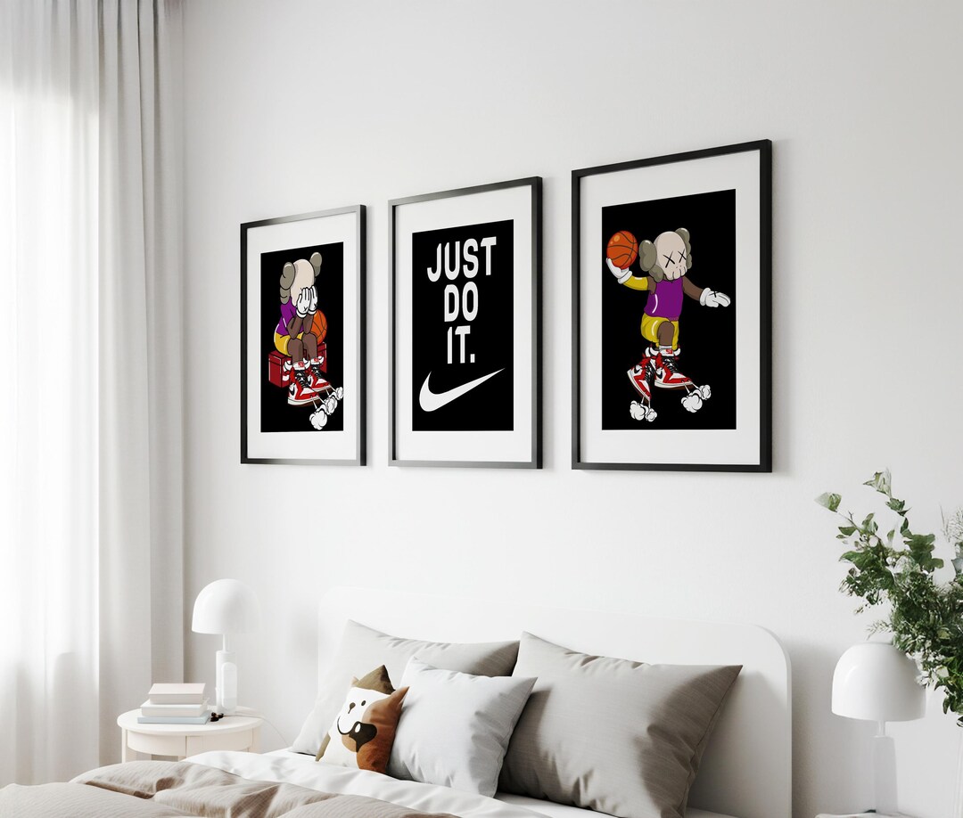 KAWS Inspired Basketball Prints Nike X KAWS Hypebeast Toys Prints ...