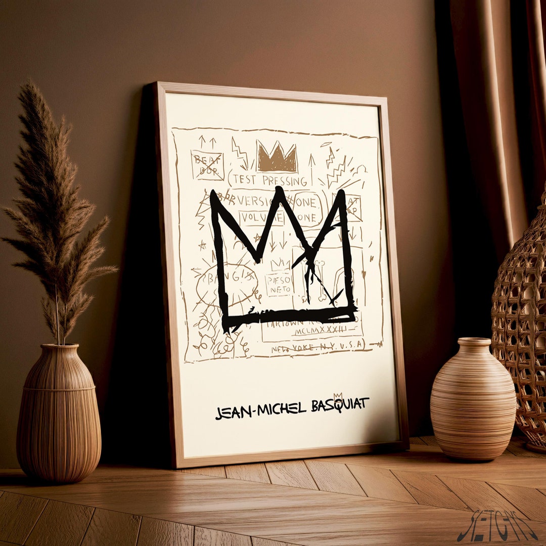 Jean Michel Basquiat Print, Basquiat Poster, Basquiat Wall Art, Matte ...