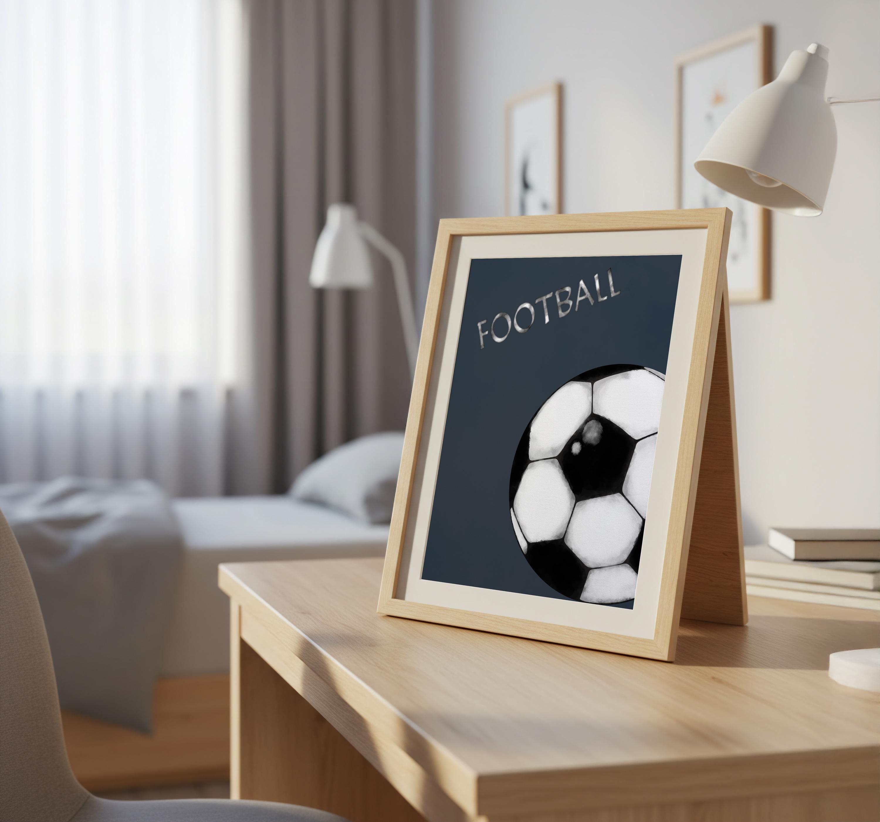 Personalized Soccer Poster Set – Customisable Football Wall Art, Kids ...